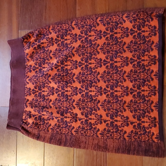 Moth | Skirts | Moth Pull On Cotton Knit Paisley Skirt | Poshmark